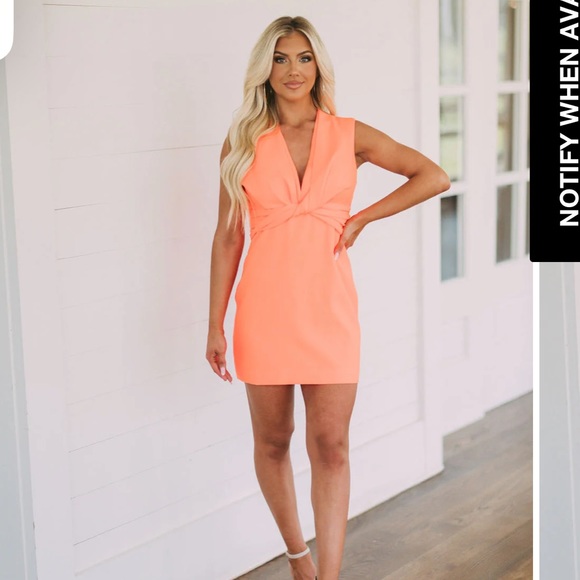 Dresses | These Three Boutique Bright Orange Dress Medium Sold Out ...